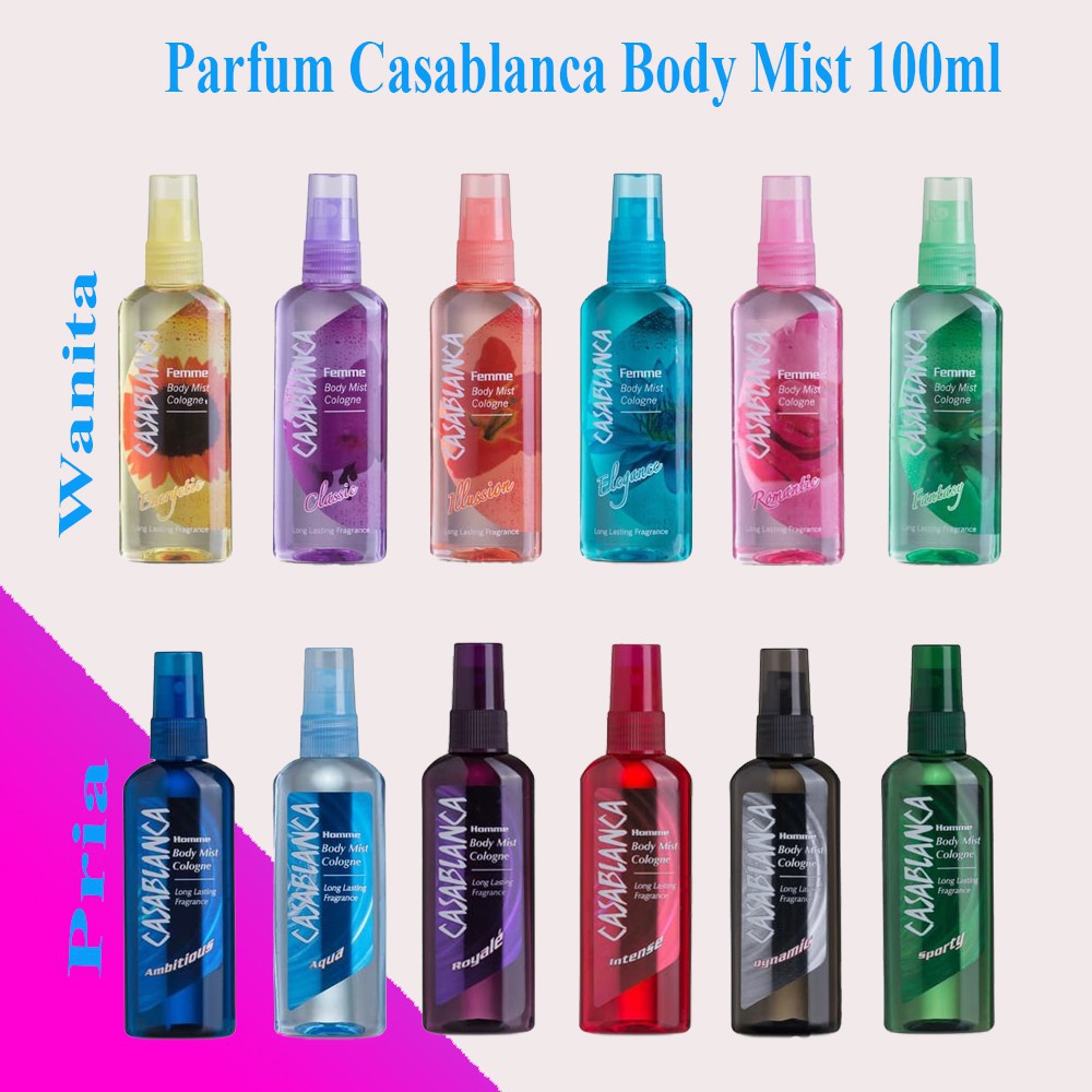 Jual Casablanca Body Mist Cologne 50ml/100ml | Shopee Indonesia