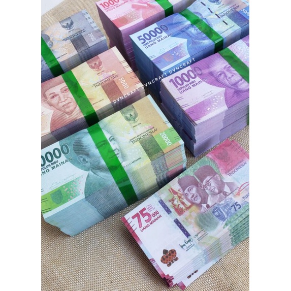 Jual UANG RUPIAH MAINAN PERPACK 50/100/200 LEMBAR /UNTUK MAHAR | Shopee ...