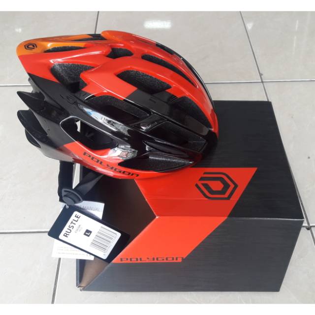 Jual HELM SEPEDA POLYGON RUSTLE / HELM SEPEDA MTB ROADBIKE BALAP ...