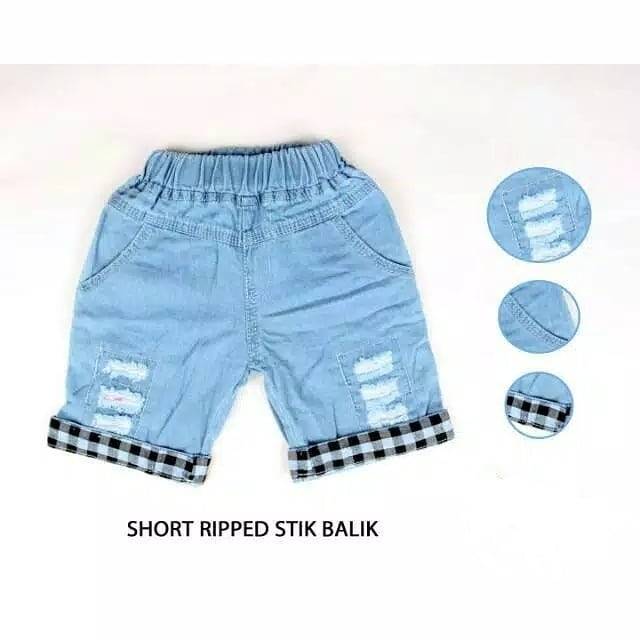 Jual SHORT RIPPED STIK BALIK | Shopee Indonesia
