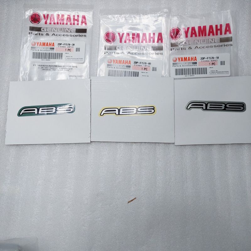 Jual Stiker emblem tulisan logo abs spakbor depan nmax n max original ...