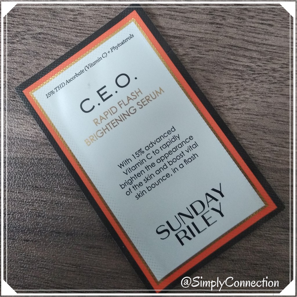 Jual SUNDAY RILEY Sample Sachet 1ml - CEO Brightening Serum | Shopee ...