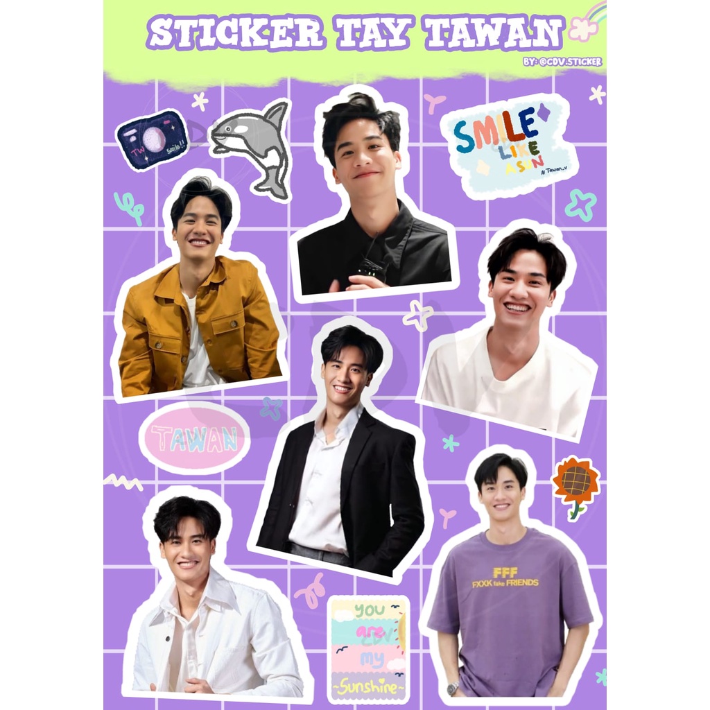 Jual Sticker Tay Tawan GMMTV new edition | Shopee Indonesia