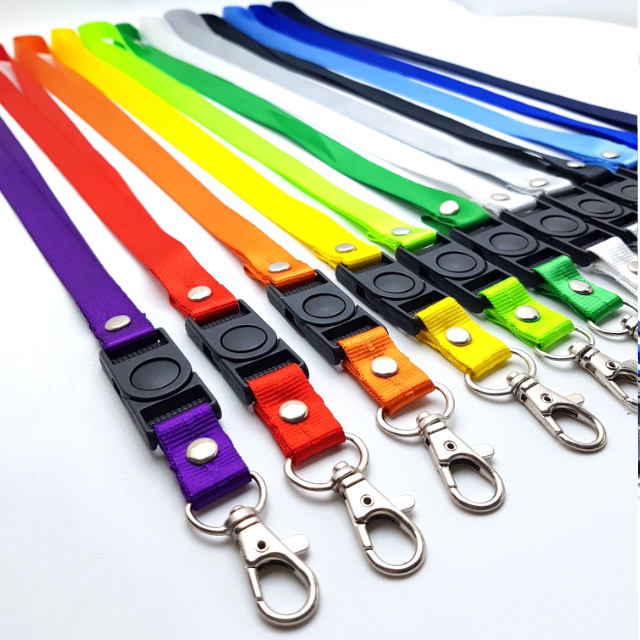 Jual Tali Lanyard Stopper 2cm Tali Lanyard Polos ID Card Gantungan ID ...