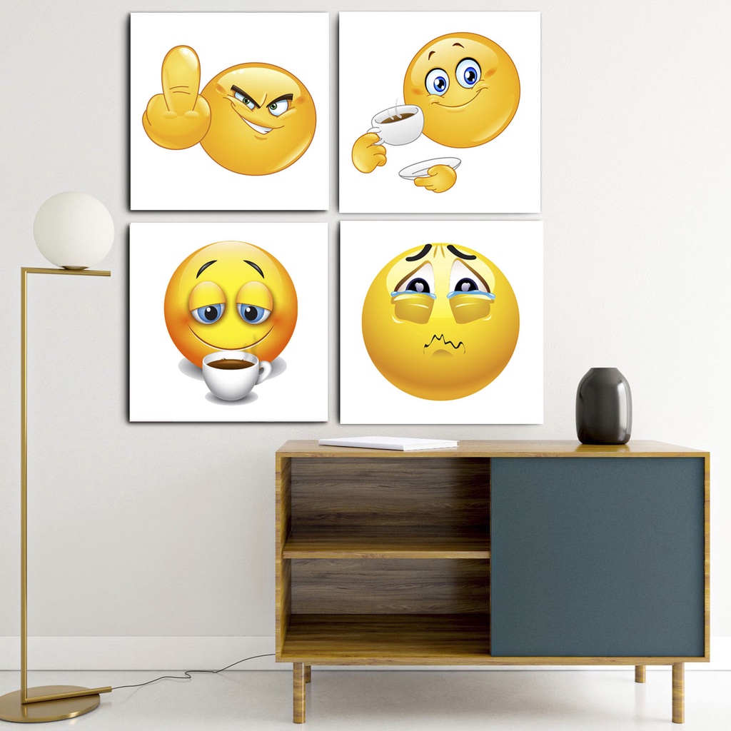 Jual HIASAN DINDING EMOT PAJANGAN WALL DECOR PAJANGAN POSTER KAYU EMOT ...