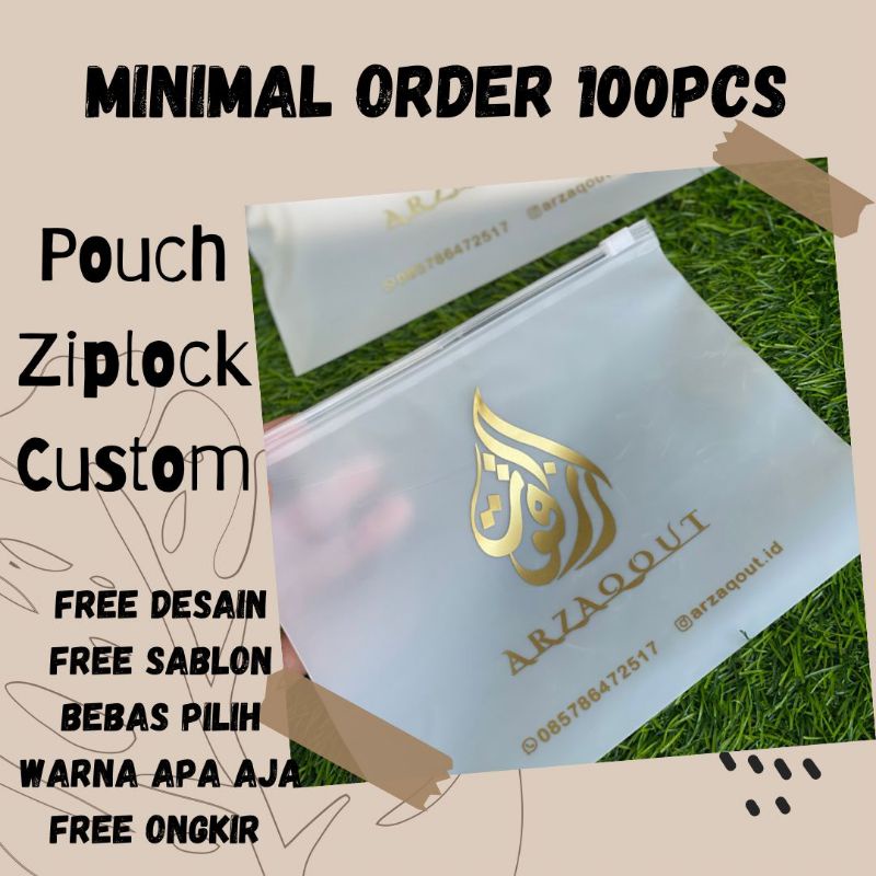 Jual Pouch Ziplock/Pouch Hijab Custom/Kemasan Hijab | Shopee Indonesia