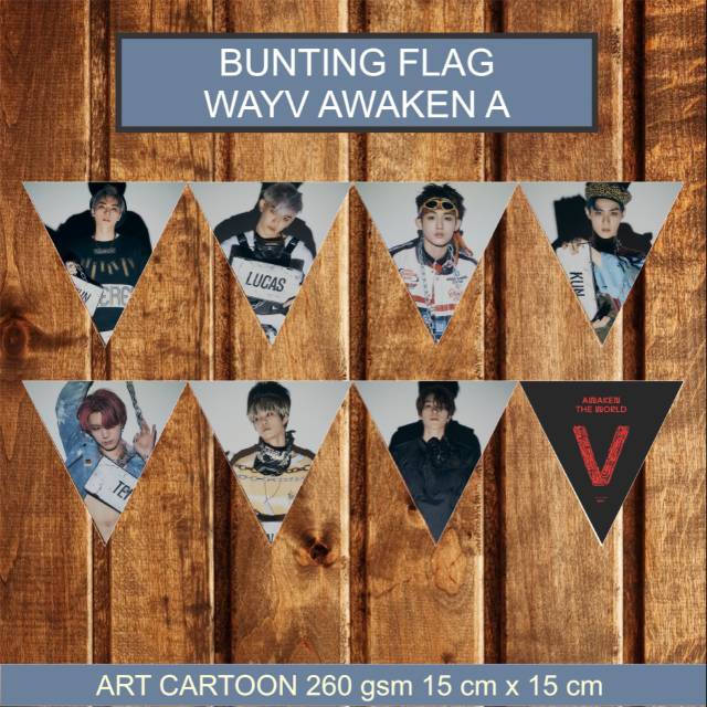 Jual BUNTING FLAG WAYV AWAKEN THE WORLD | Shopee Indonesia