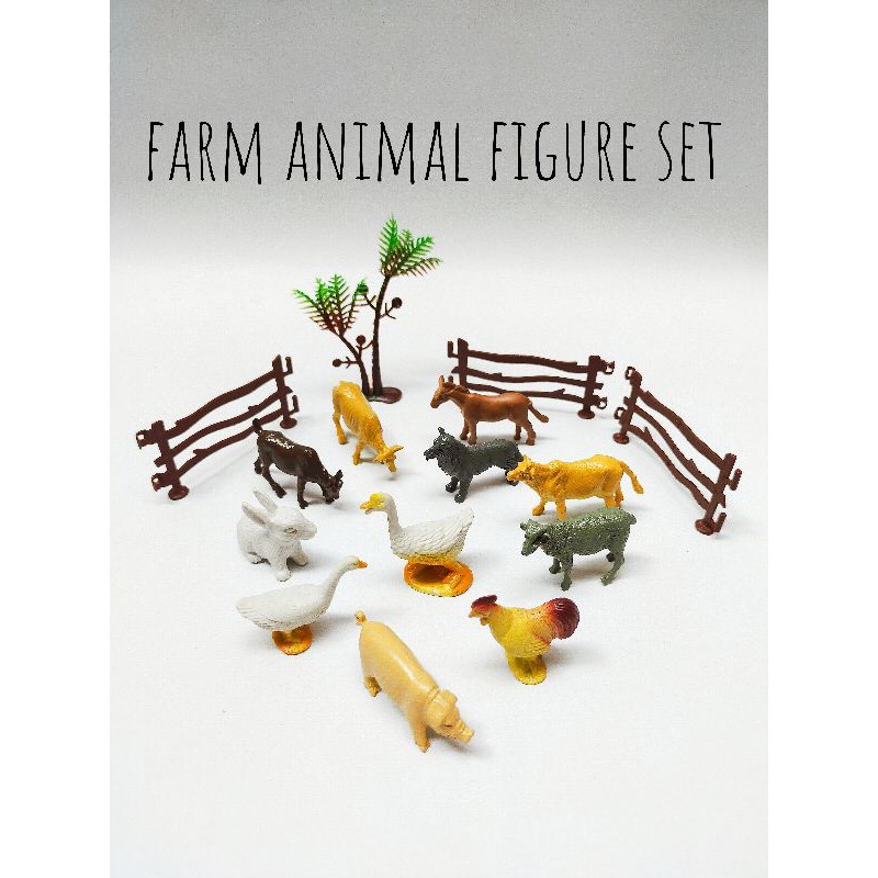 Jual Mini Farm Animal Figure Set | Shopee Indonesia