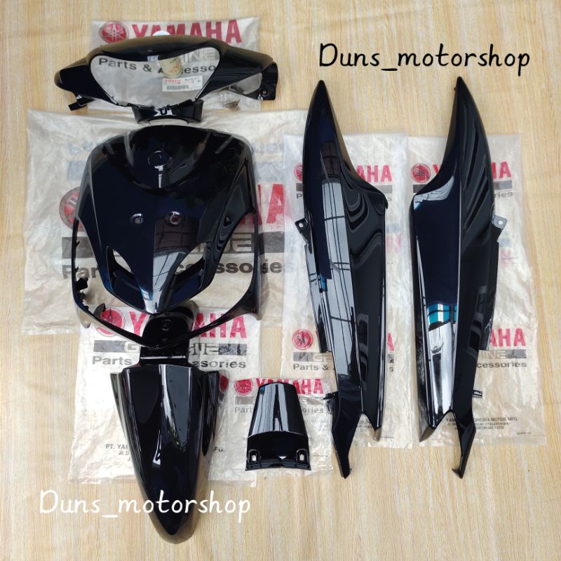 Jual Cover body halus set mio smile warna hitam original yamaha ...