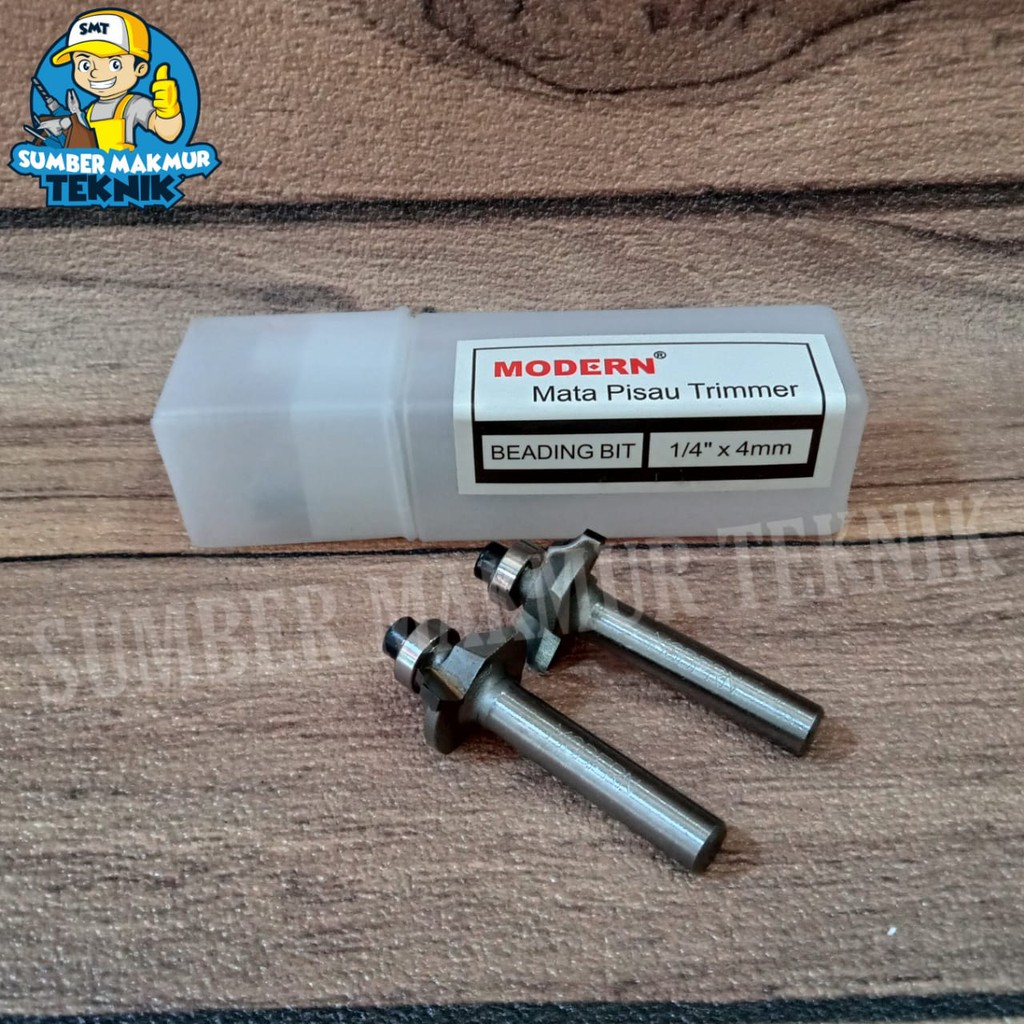 Jual Mata Profil Kayu Beading Bit Router 1/4 x 5/32 inch ( 4 mili ...