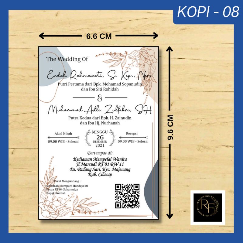 Jual Undangan Kopi Mini Pernikahan ( UK-08 ) | Shopee Indonesia