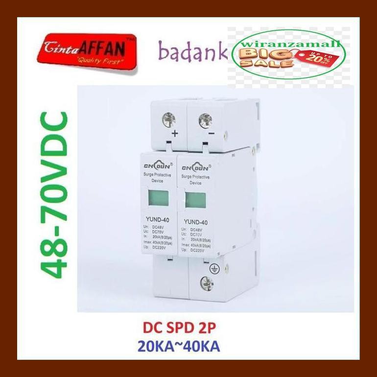 Jual 4S40Ds0Knc Dc Spd 2P 48-70V Surge Arrester Protect Device Solar ...