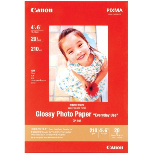 Jual Canon Glossy Paper GP-508 4x6" (20 sheets) | Shopee Indonesia
