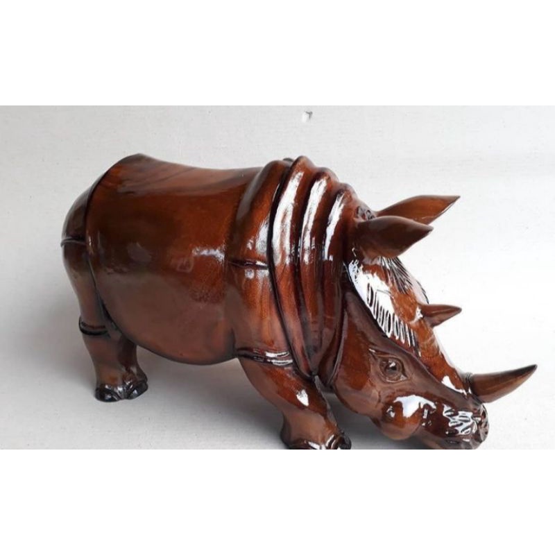 Jual PATUNG BADAK BERCULAH (PANJANG 50cm) Bahan Kayu Jati | Shopee ...