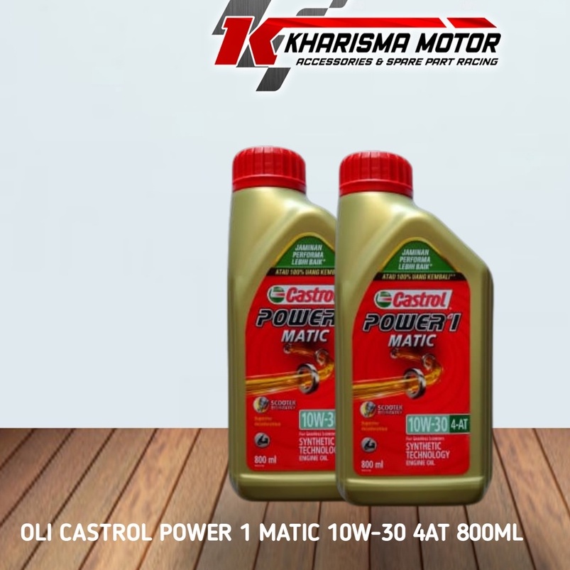 Jual OLI CASTROL POWER 1 Matic 10w-30 4at 800ML | Shopee Indonesia