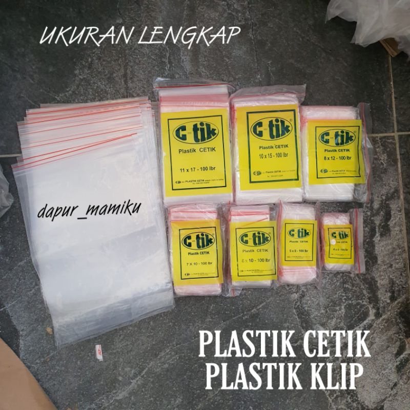 Jual DAPURMAMI Plastik Klip C-Tik Plastik Kemasan Obat 4x6 5x8 6x10 ...