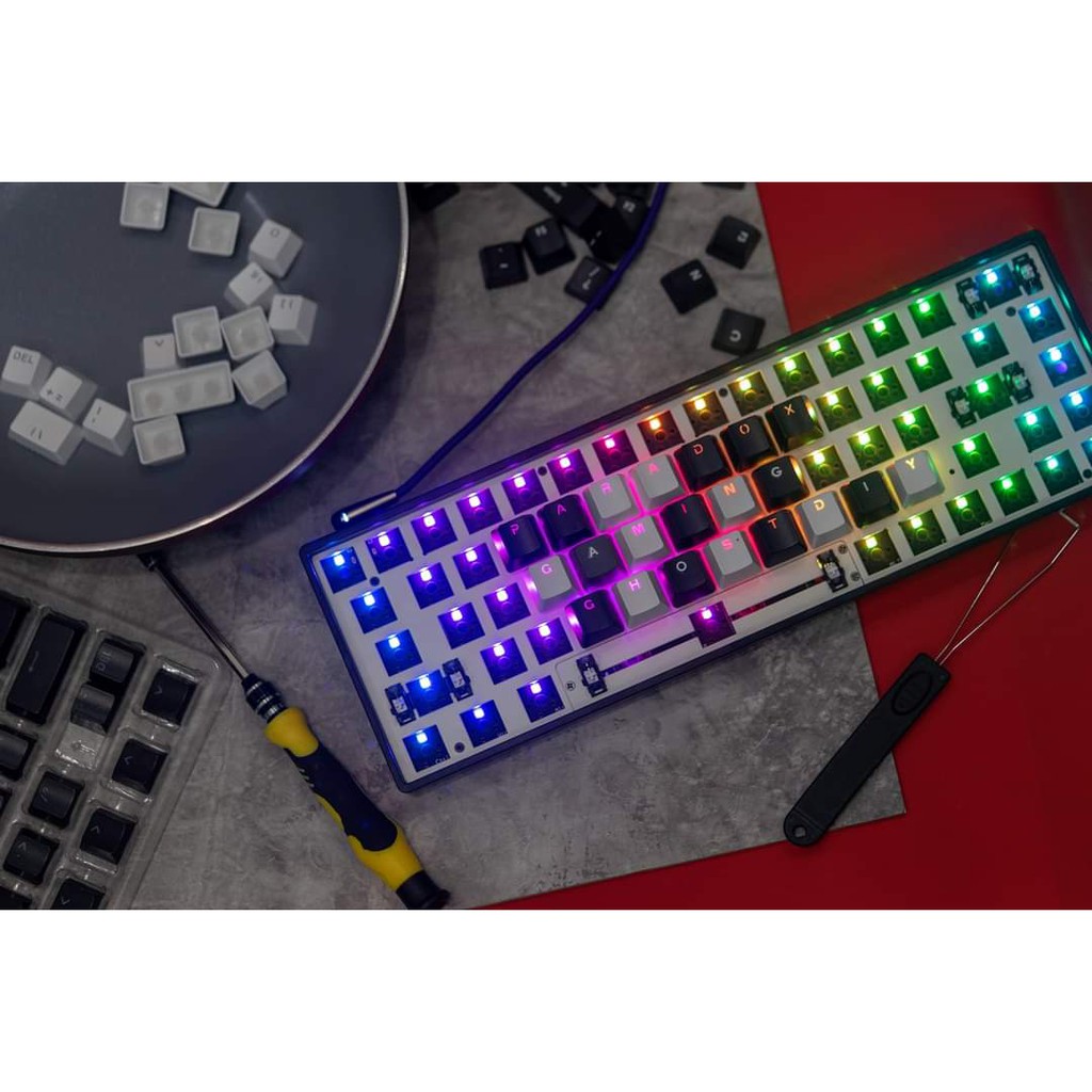 Jual PARADOX GAMING KEYBOARD GHOST DIY GH68X WIRED ABS KIT - BLACK ...