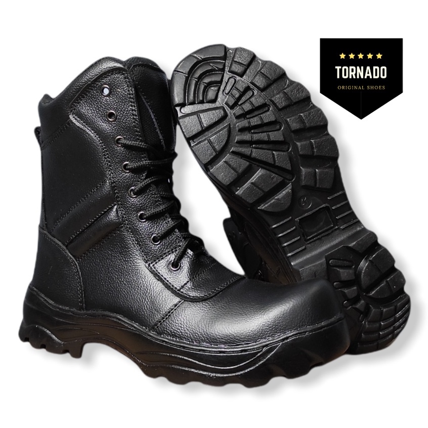 Jual SEPATU PDL PDH KULIT ASLI UJUNG BESI JATAH TNI MODEL LAMA POLRI ...