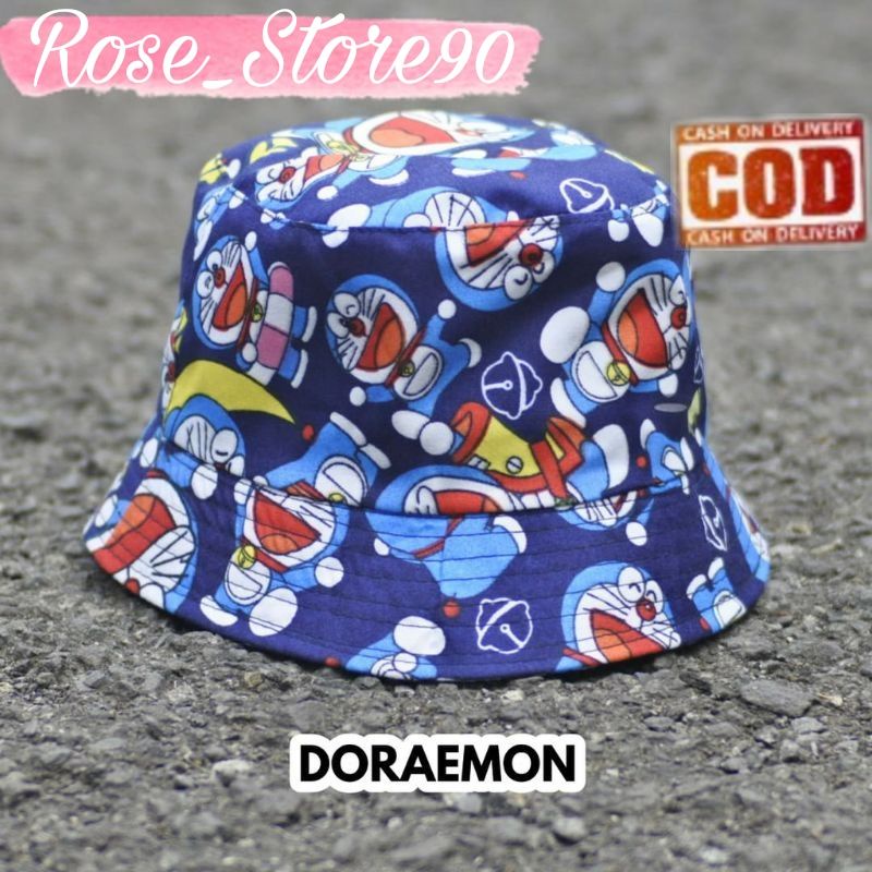 Jual BUCKET HAT Anak laki laki /Perempuan Karakter Kartun Doraemon ...