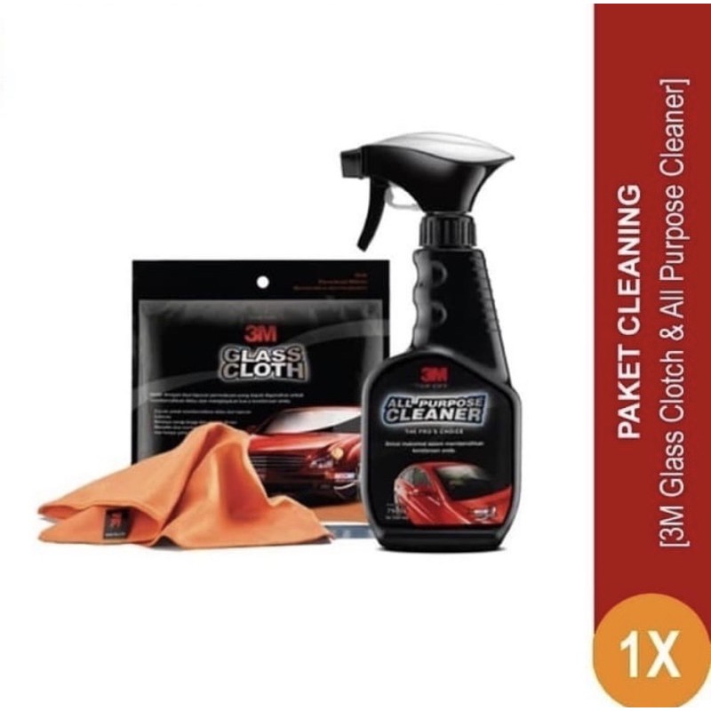 Jual 3M PAKET CLEANING - 3M GLASS CLOTH & 3M ALL PURPOSE CLEANER ...