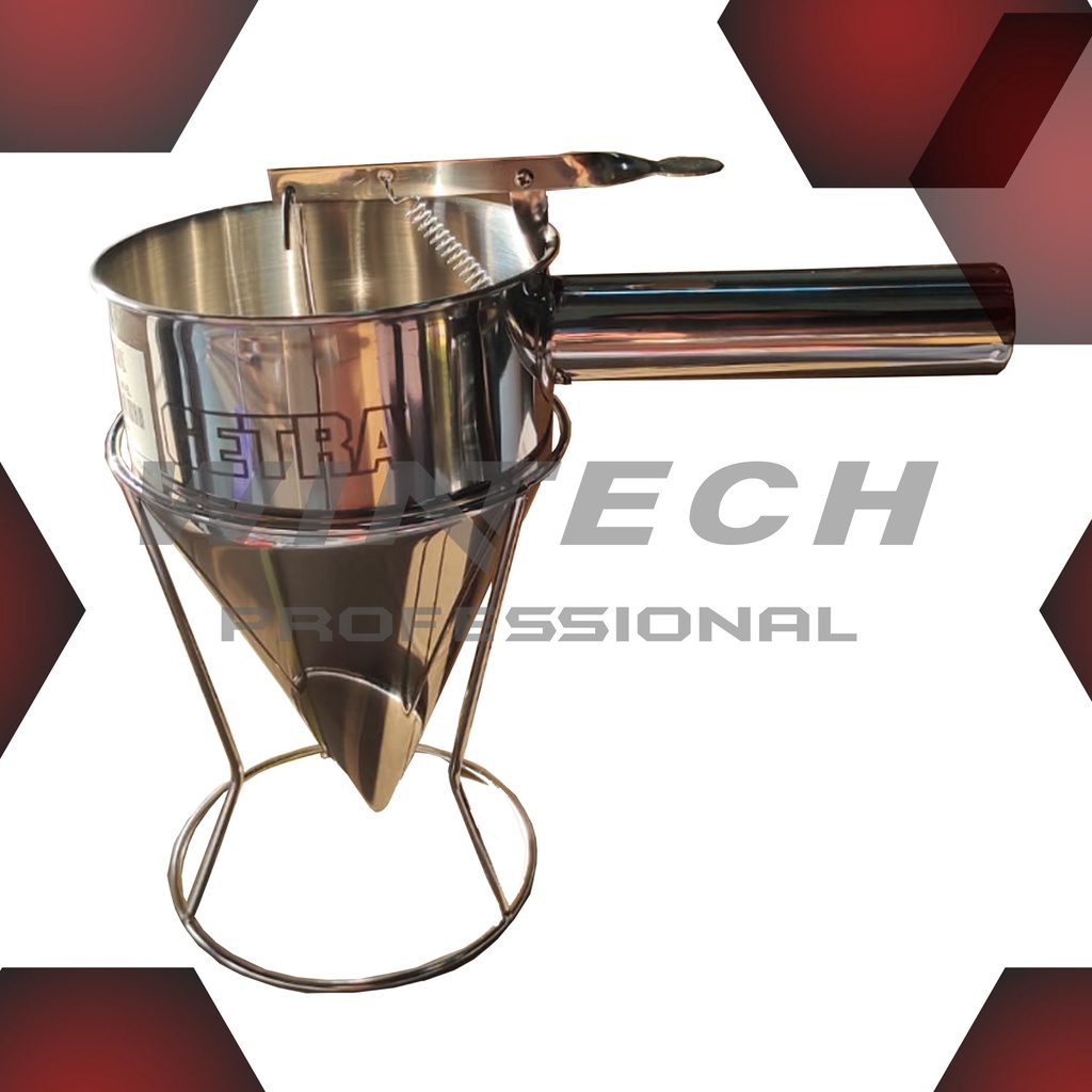 Jual Getra EK-181901 S/S Batter Funnel With Stand - Alat Penuang Adonan ...