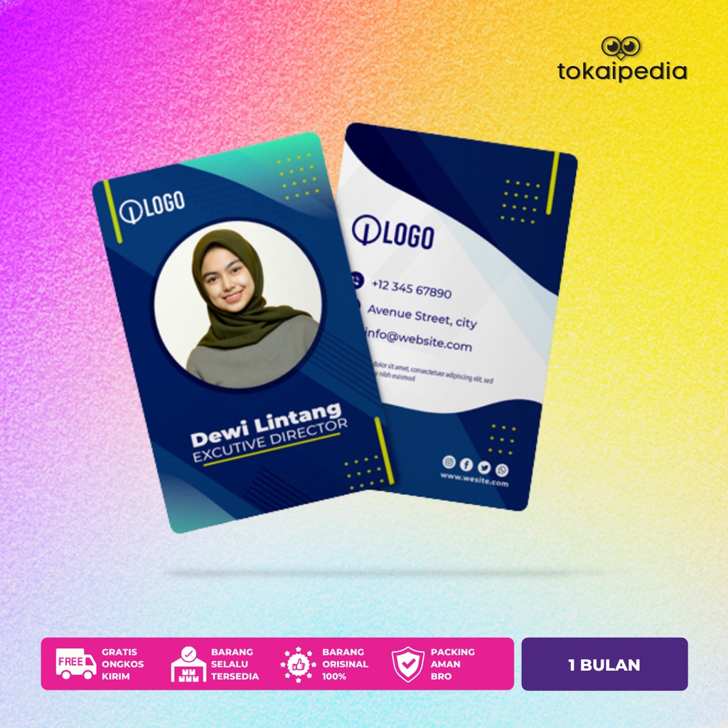 Jual ID CARD FREE DESIGN | Shopee Indonesia