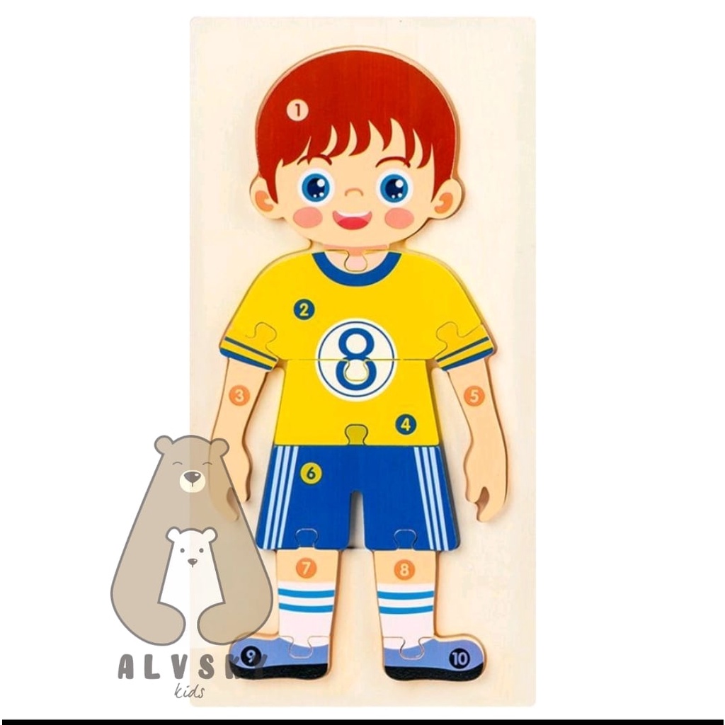 Jual MAINAN EDUKASI ANAK PUZZLE KAYU 3D CHUNKY PROFESI / MAINAN ...