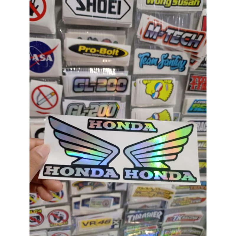 Jual sticker rpinting SAYAP HONDA KECIL HOLOGRAM | Shopee Indonesia