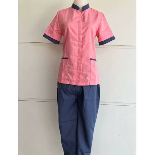Jual Baju suster nanny babysitter seragam uniform pink Shanghai abu ...