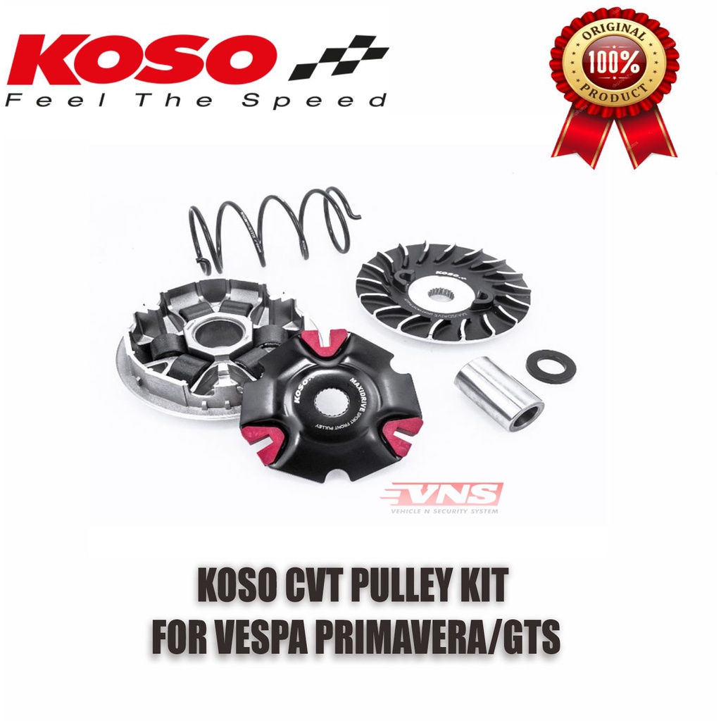 Jual KOSO CVT Pulley Kit For VESPA Primavera / GTS - Pulli Motor ...