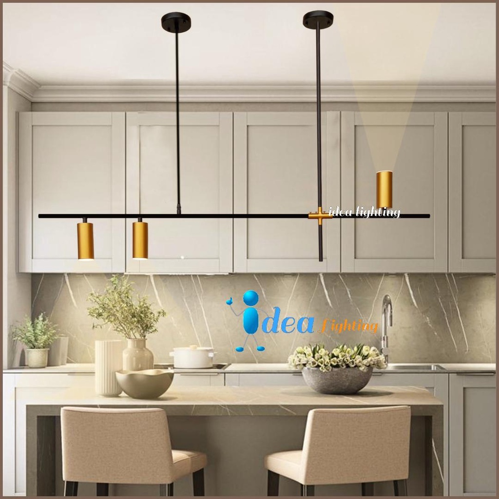 Jual Lampu gantung MODERN ISLAND BLACK GOLD 3 ARMS TYPE 838/3 ...