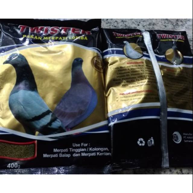 Jual twister pakan merpati lomba isi Kemasan 400 gram | Shopee Indonesia