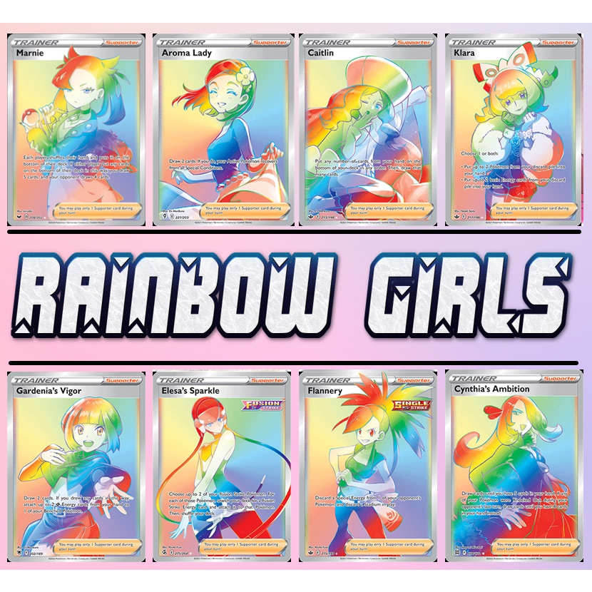 Jual KARTU POKEMON TCG HOLOGRAM RAINBOW TRAINER GIRLS | Shopee Indonesia
