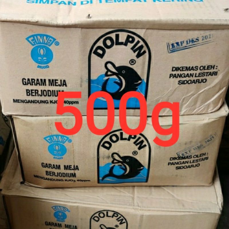 Jual Garam dolpin 24pcs x 500gr Per Dus dolphin | Shopee Indonesia