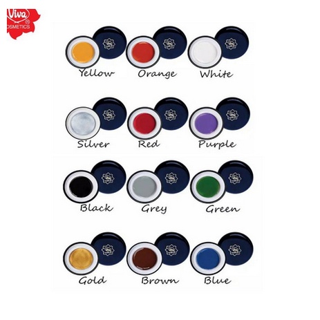 Jual VIVA BODY PAINTING FACE CAT TUBUH -SILVER GOLD BLACK GREY YELLOW ...