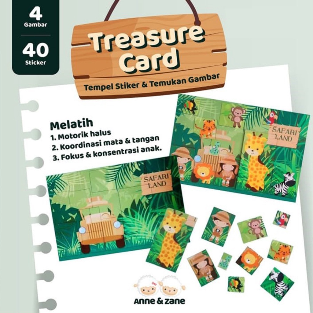 Jual Treasure Card : Tempel Stiker & Temukan Gambar | Shopee Indonesia
