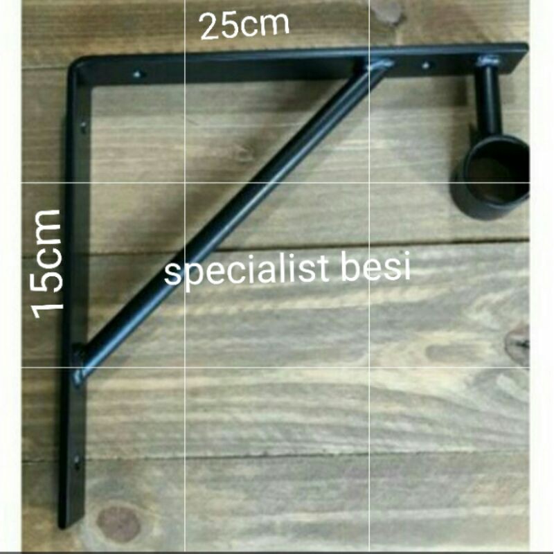 Jual besi siku penyangga rak ambalan rak dinding penyangga | Shopee ...
