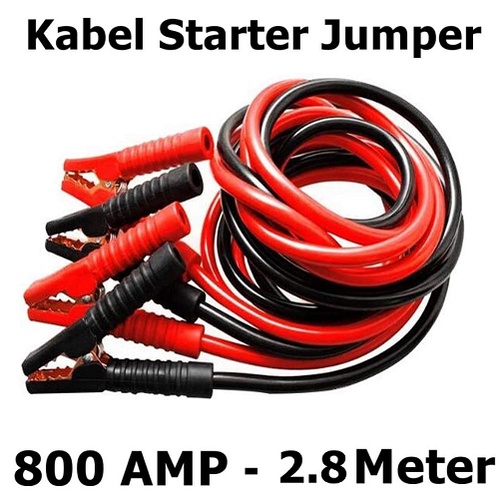 Jual Kabel Starter Jumper Aki Mobil Leads Pure Copper 800A 2.8M Autoleader Cable Car Battery ...