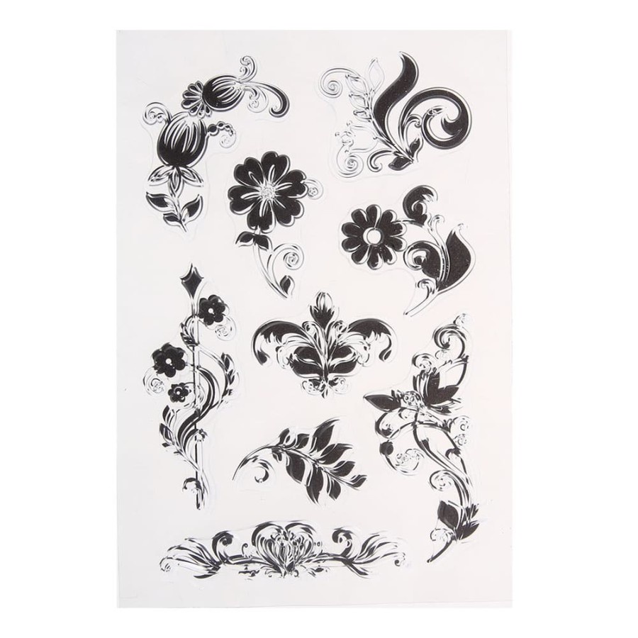 Jual Clear Stamp (Stempel Transparan/Bening) - Curly Branch Corner ...