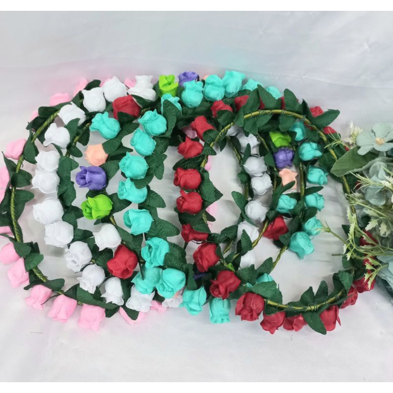 Jual Bando Mahkota Bunga Lingkar Bando Flower Crown Lingkar | Shopee ...