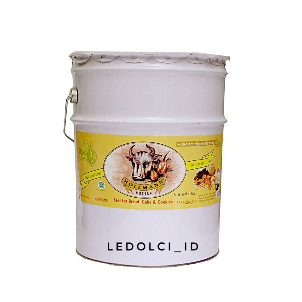 Jual HOLLMANN HOLMAN HOLLMAN BUTTER KALENG 18 KG - GRAB/GOJEK | Shopee ...