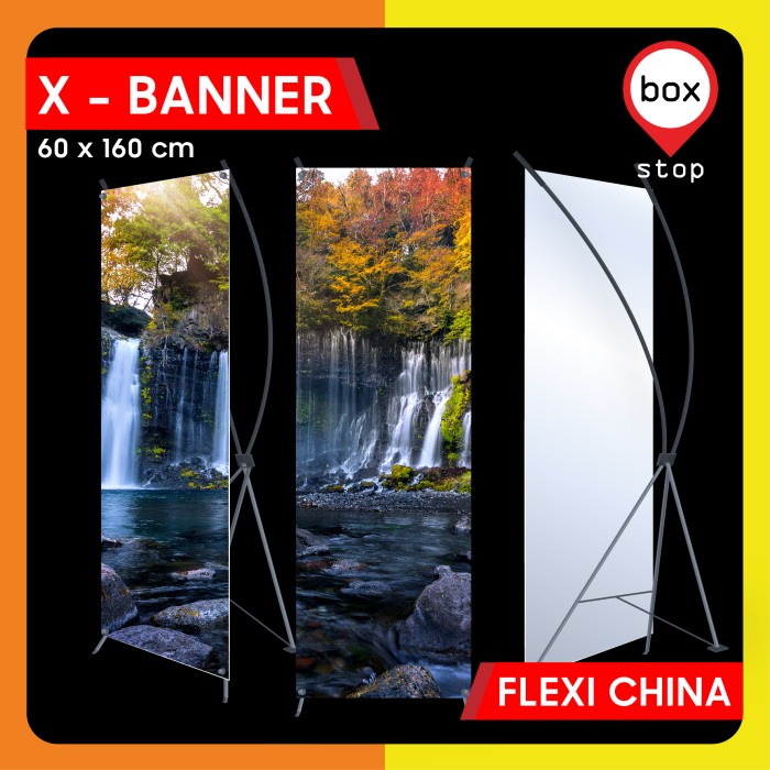 Jual Cetak X-Banner - Print XBanner - 60x160 cm - Flexi Cina (1set ...