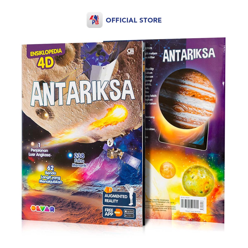 Jual Buku Anak Ensiklopedia 4D Antariksa Buku Pengetahuan Anak ...