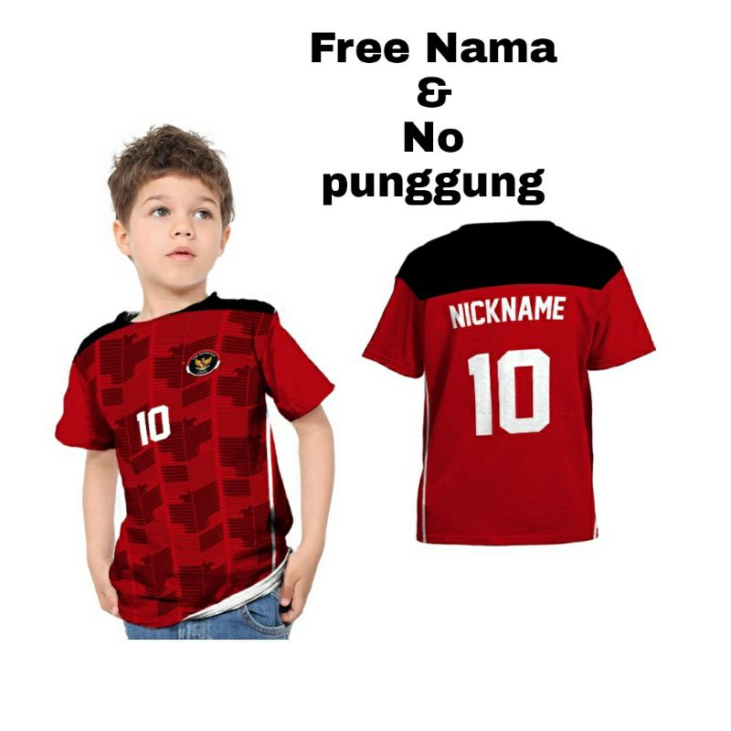 Jual Kaos Jersey bola Anak Laki laki Indonesia Sea Games Full Color ...