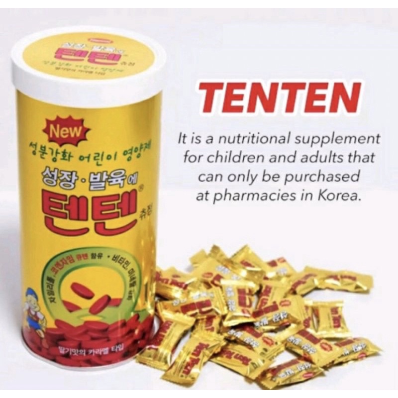Jual TENTEN CHEWABLE TABLET 120tablets | Shopee Indonesia