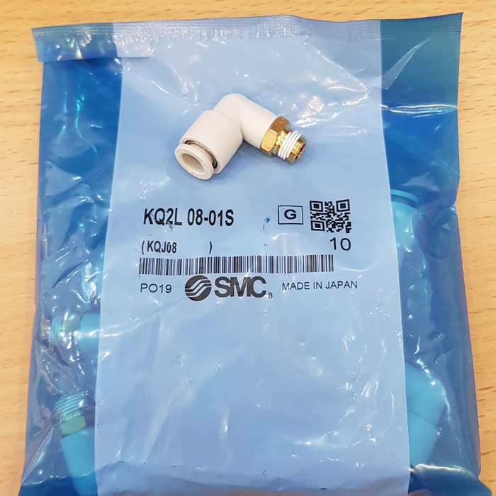 Jual KQ2L08-01S SMC Fitting Nipple Nepel ELBOW L KQ2L KQ2L08-01 8mm X 1 ...