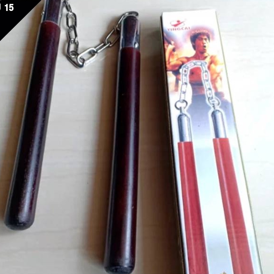 Jual Double Stik / Ruyung / Nunchaku Kayu Merah | Shopee Indonesia