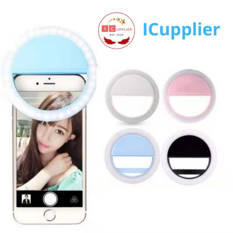 Jual RINGLIGHT SELFIE LED / LAMPU SELFIE BULAT UNTUK KAMERA CAMERA HP ...