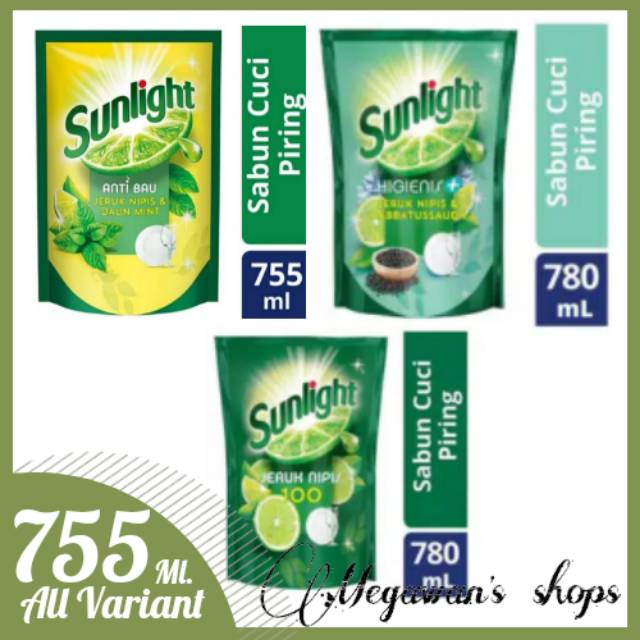 Jual Sunlight 755ml ALL VARIANT Sabun Cuci Piring 755 ml / 800ml habbatussauda jeruk nipis daun ...