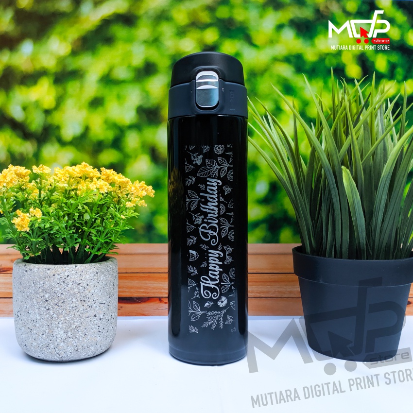 Jual Tumbler TRAVEL Custom Grafir Stainless Botol Minum 500ml Grafir ...